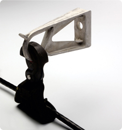 Suspension clamps for LV-ABC lines with insulated neutral messenger ...